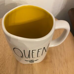 Rae Dunn | Dining | Rae Dunn Queen Bee Mug With Yellow Interior | Poshmark